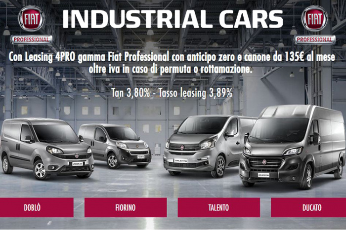 Gamma fiat professional in pronta consegna ed ordinabile da industrial cars